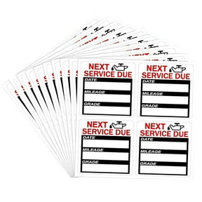Oil Change Reminder Stickers For Windshield