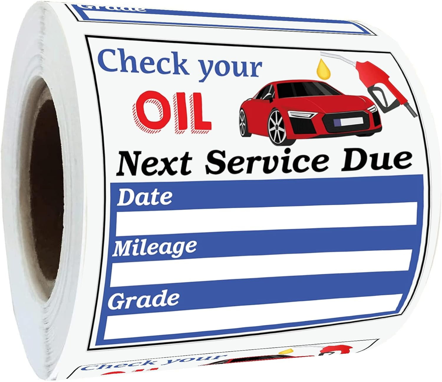 Oil Change Service Due Reminder Static Cling Stickers for Window with ...