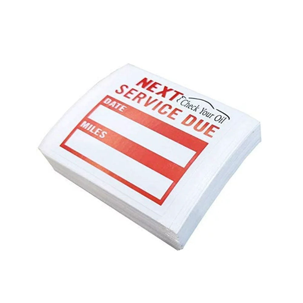 Oil Change Stickers 2"X1.8" Check Your Oil Service Reminder Stickers ...