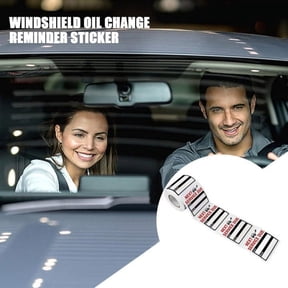 Oil Change Reminder Stickers For Windshield