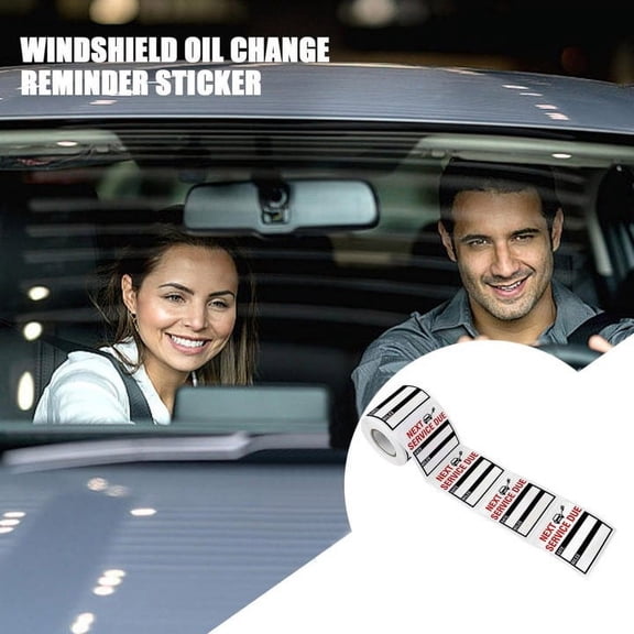 Oil Change Reminder Stickers For Windshield