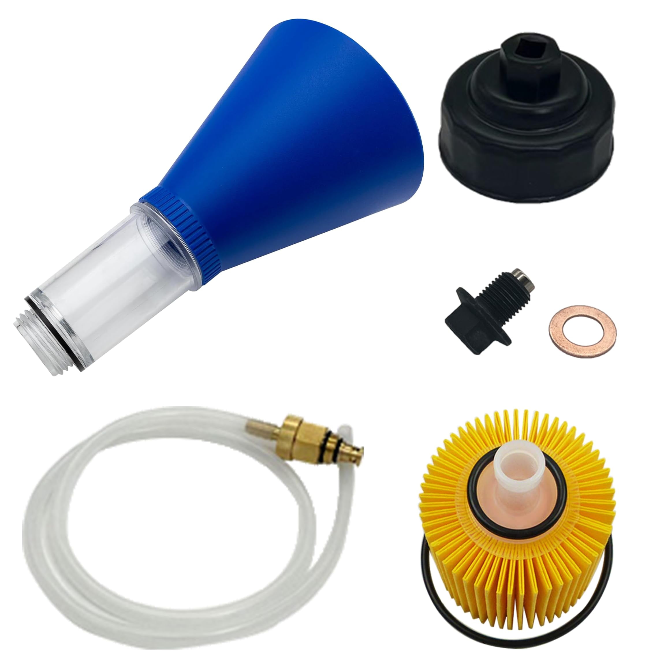 Oil Change Tools Kit with Oil Filter Wrench, Oil Filter，Drain Tool ...