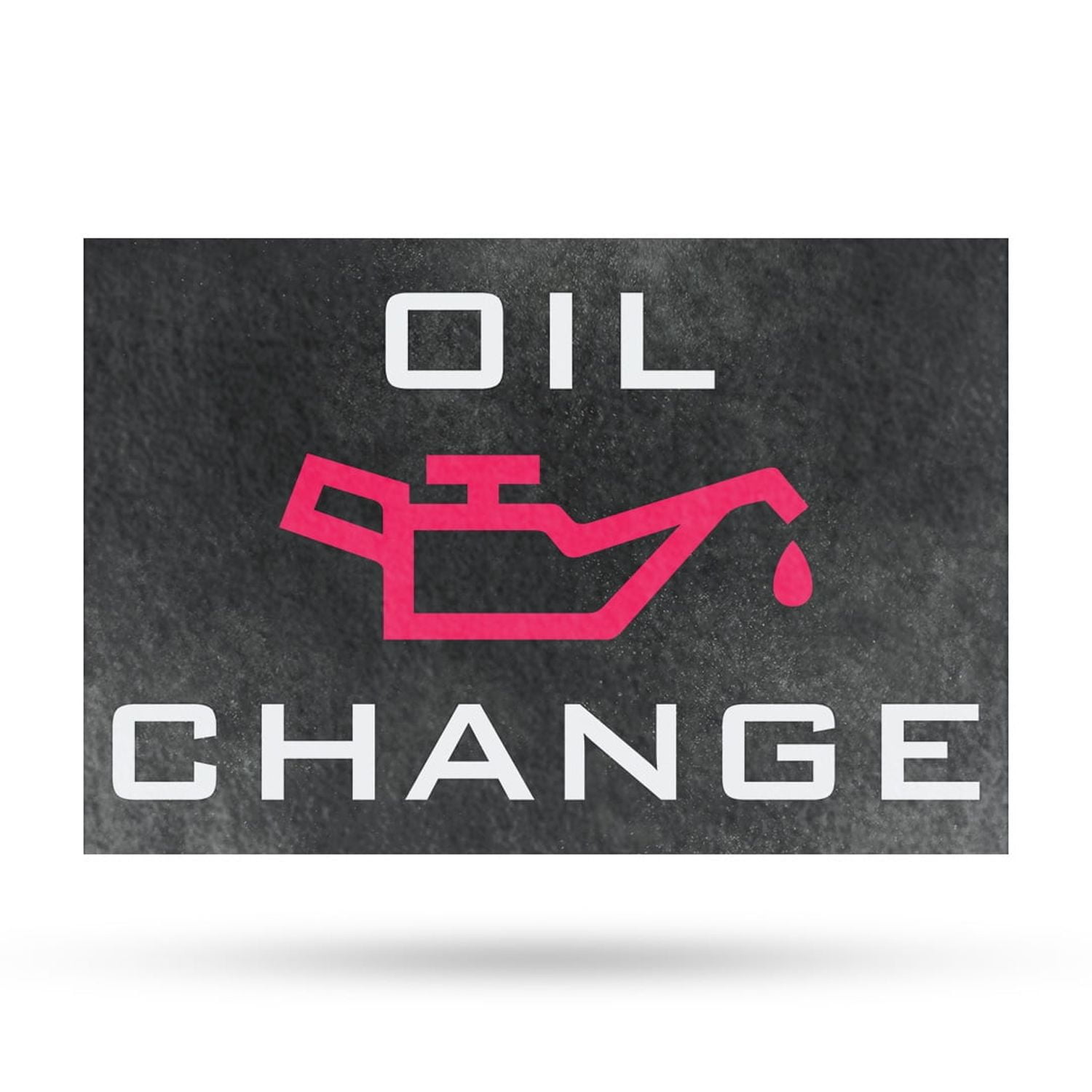 Oil Change Vinyl Decal 24 Inch x 36 Inch Weatherproof Heavy-Duty ...