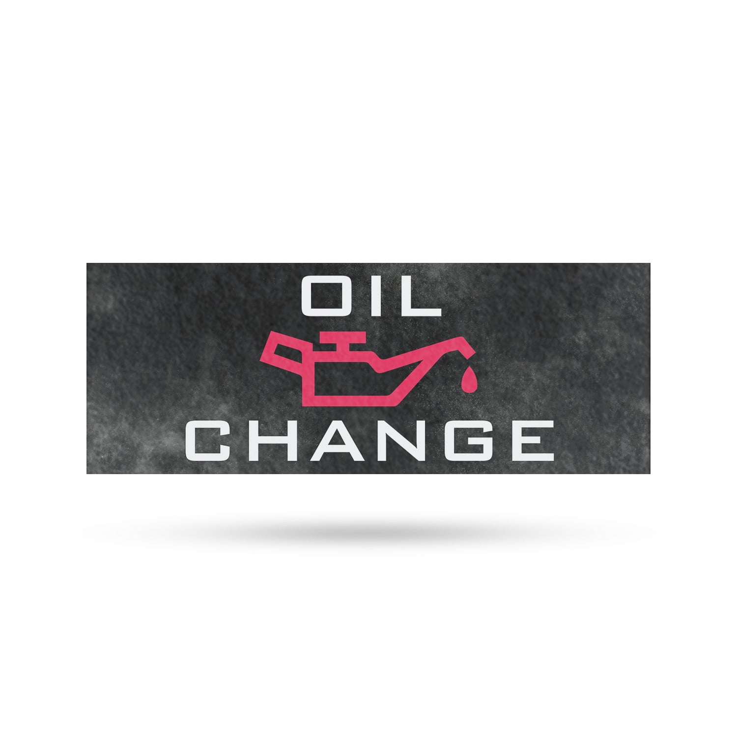 Oil Change Vinyl Decal 36 Inch x 14 Inch Weatherproof Heavy-Duty ...