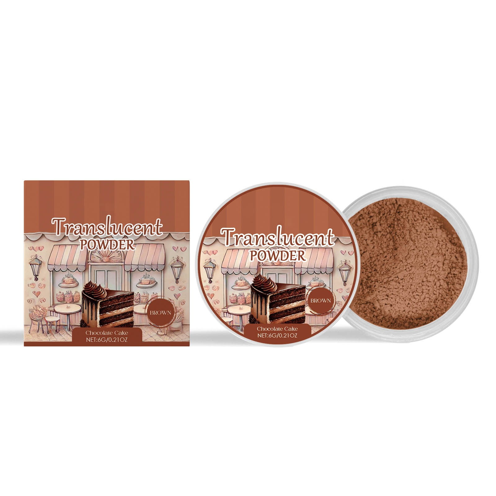 Oil-Control Setting Powder, Translucent Baked Finish, Lightweight, Non ...
