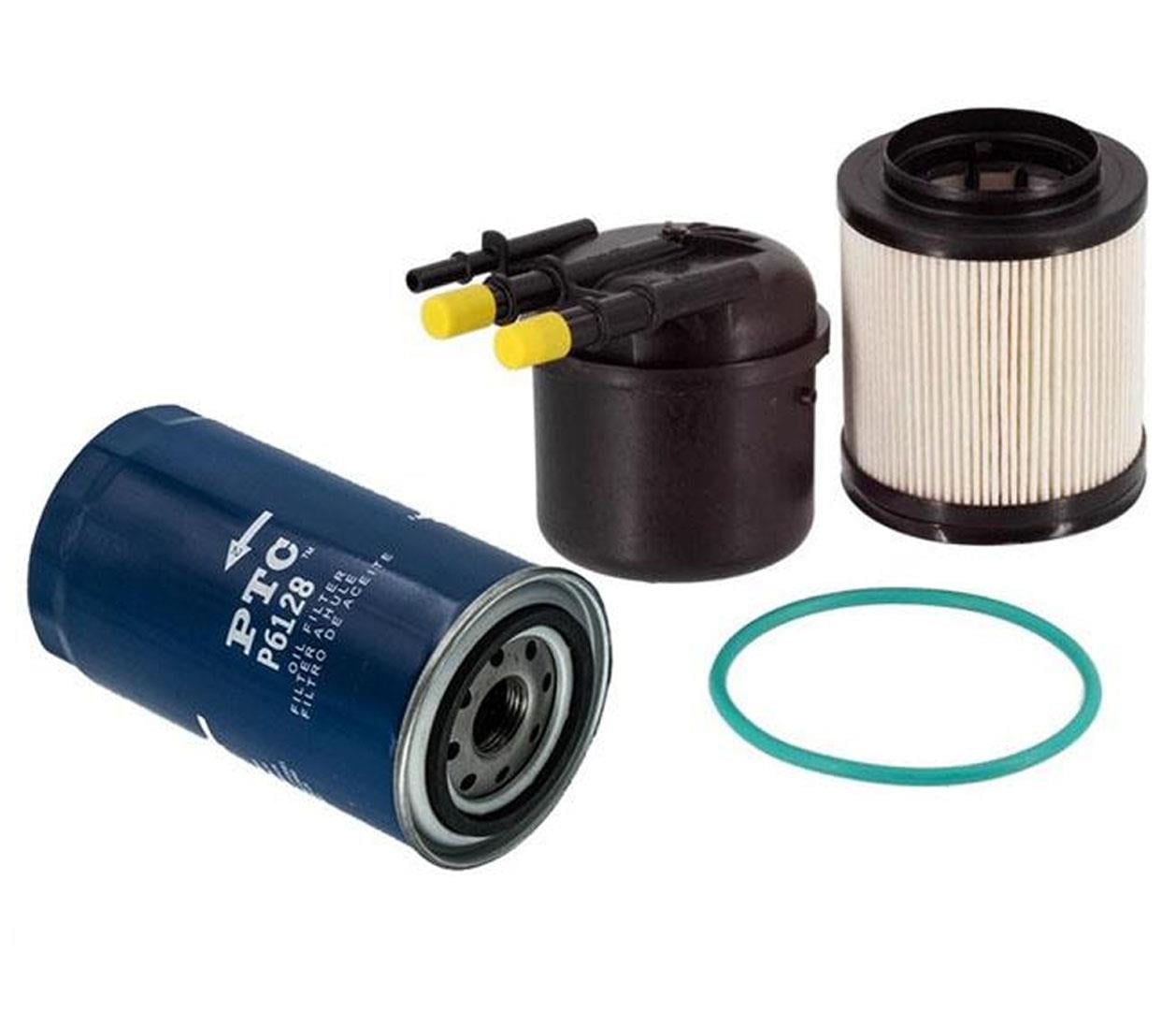 Oil & Diesel Fuel Filter for 17-18 Ford F650 F750 6.7L Turbo Diesel 2Pc ...