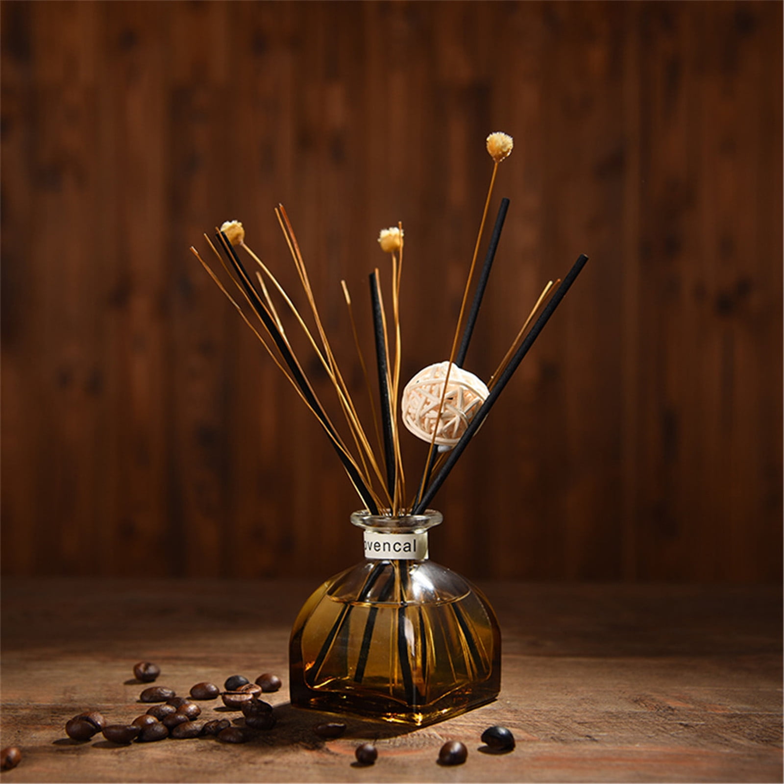 Oil Diffusers with Natural Sticks, Glass Bottle and Scented Oil 50ml/1 ...