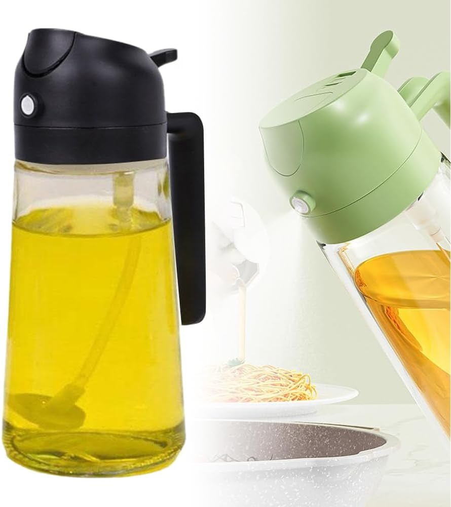 Oil Dispenser for Kitchen,Oil Sprayer for Cooking, 2 in 1 Olive Oil ...