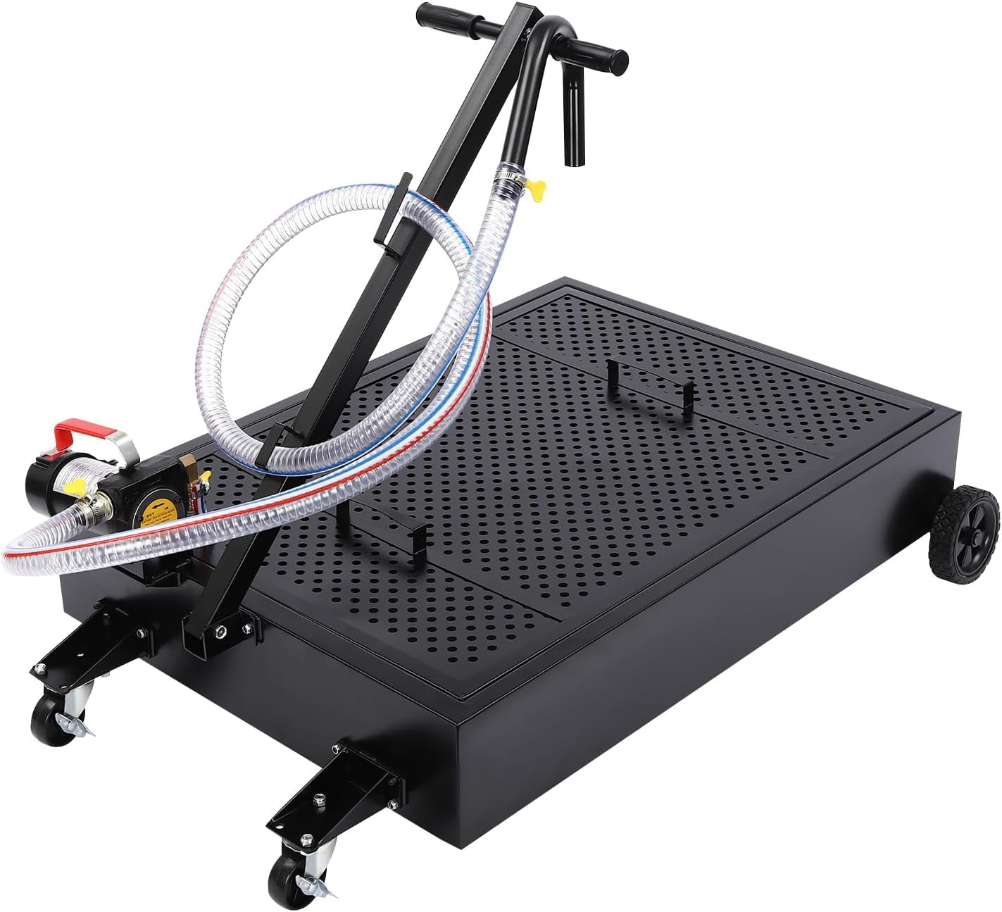 Oil Drain Pan,15 Gallon Oil Drain Tank With Pump, Oil Change Pan With ...