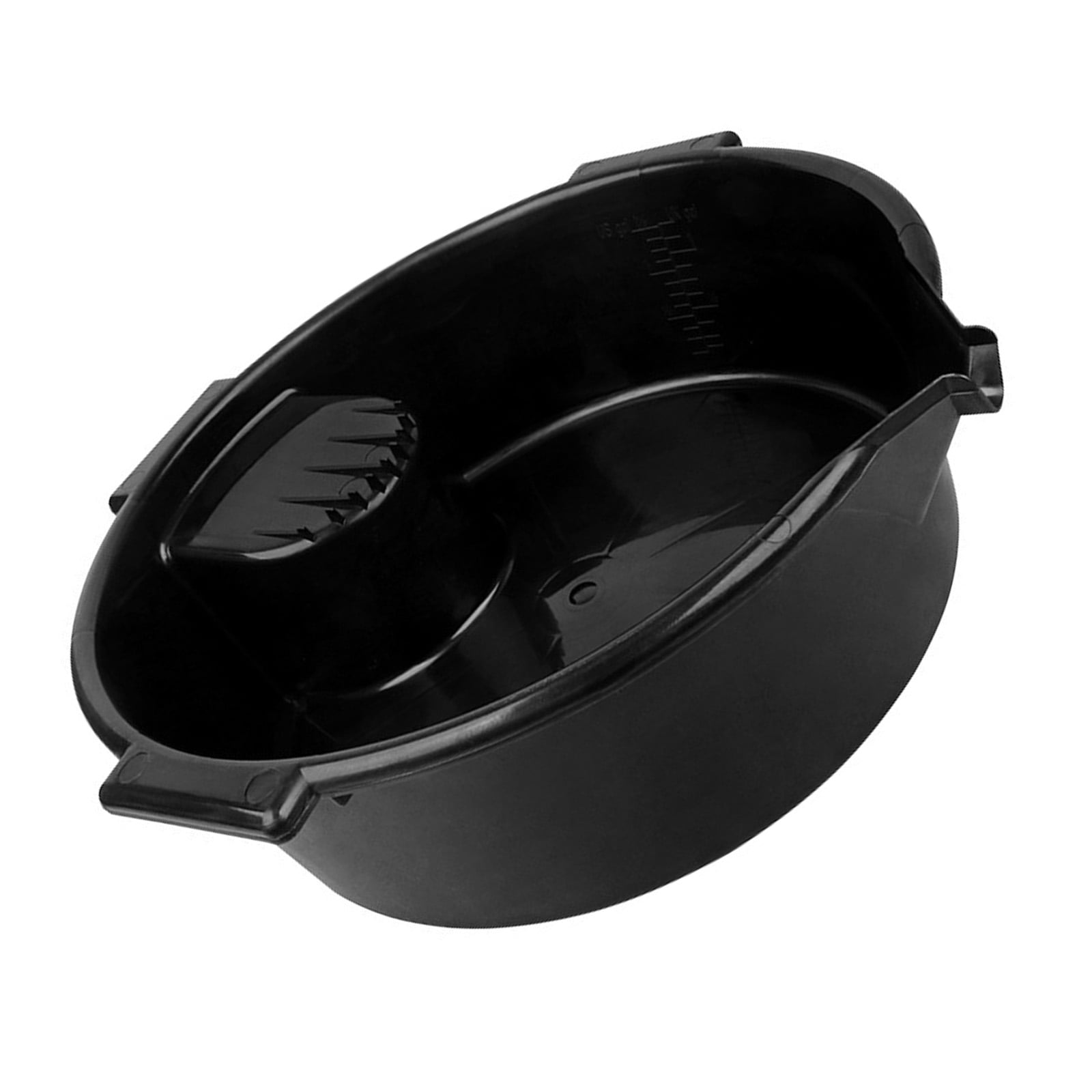 Oil Drain Pan Oil Change Canister Oil Collection Tray 6L Round Plastic ...