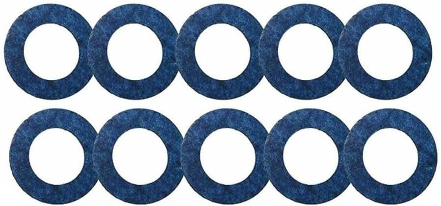 Oil Drain Plug Gaskets (10 Pack), Aluminum Oil Pan Seal Washers for ...