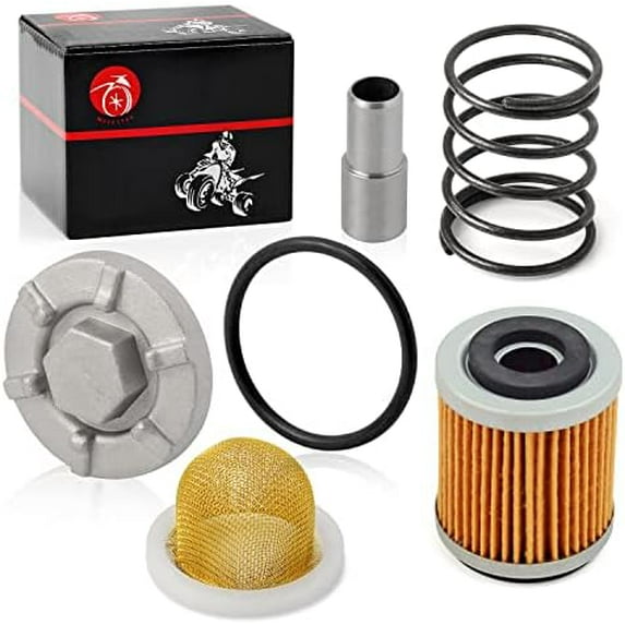 Oil Drain Plug & OIL FILTER + OIL STRAINER + Spring For YAMAHA Raptor ...