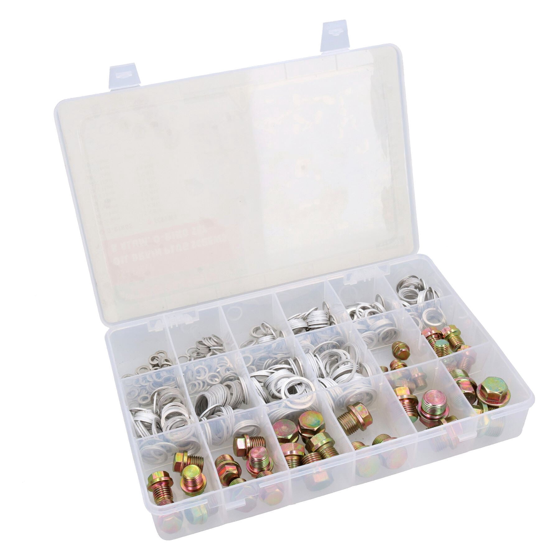 Oil Drain Plug Screws + Aluminium O-Ring Assortment Set M10 – M20 534 ...