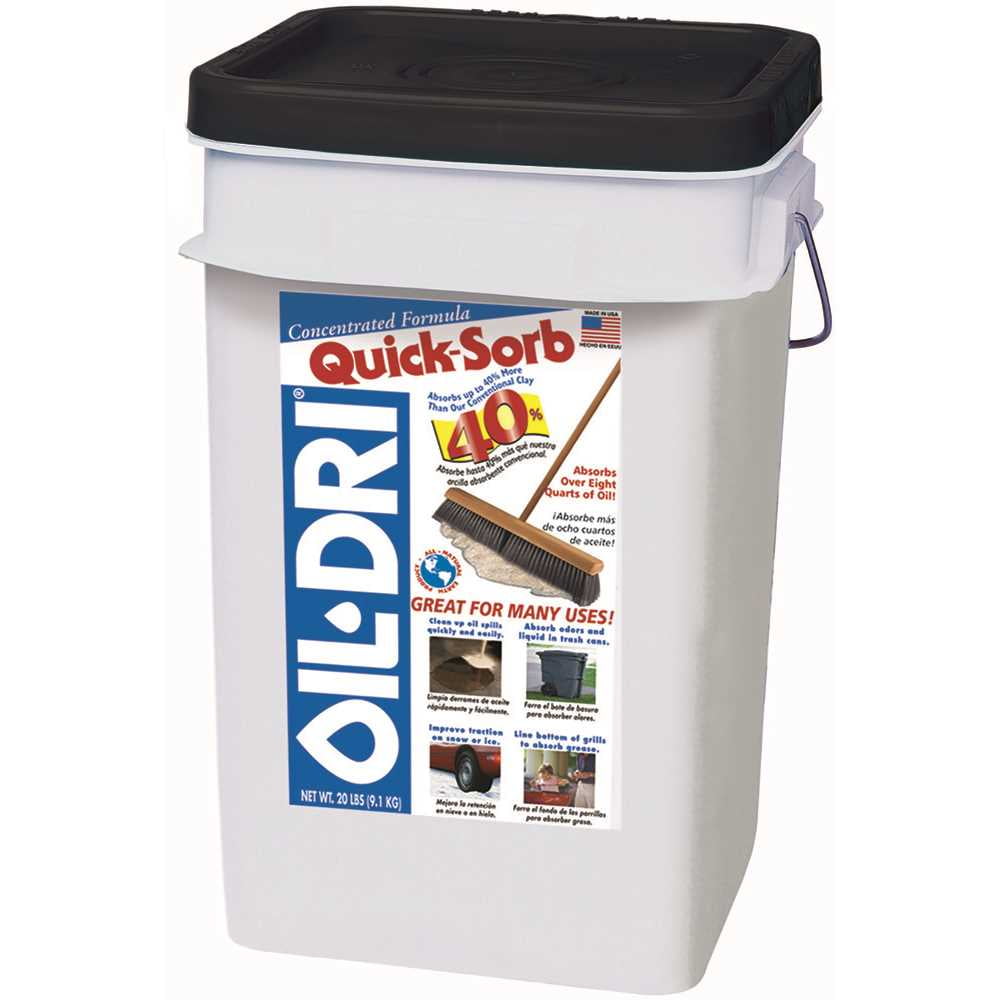 Oil-Dri Absorbent Granules, Universal Fluids, 20 lb Pail, Absorbs Oil ...