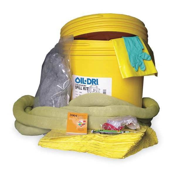 Oil-Dri Spill Kit, Chem/Hazmat, Yellow L90894 - Walmart.com