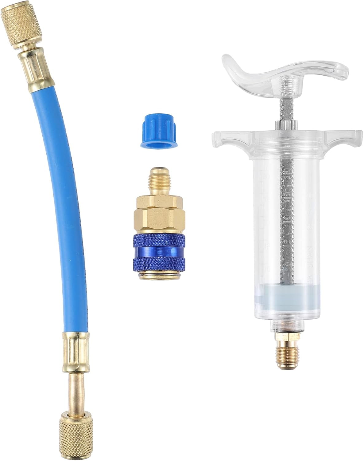 Oil and Dye Injectors Kit 30ml/1 Oz Hand Push Compressor Manual AC Oil ...