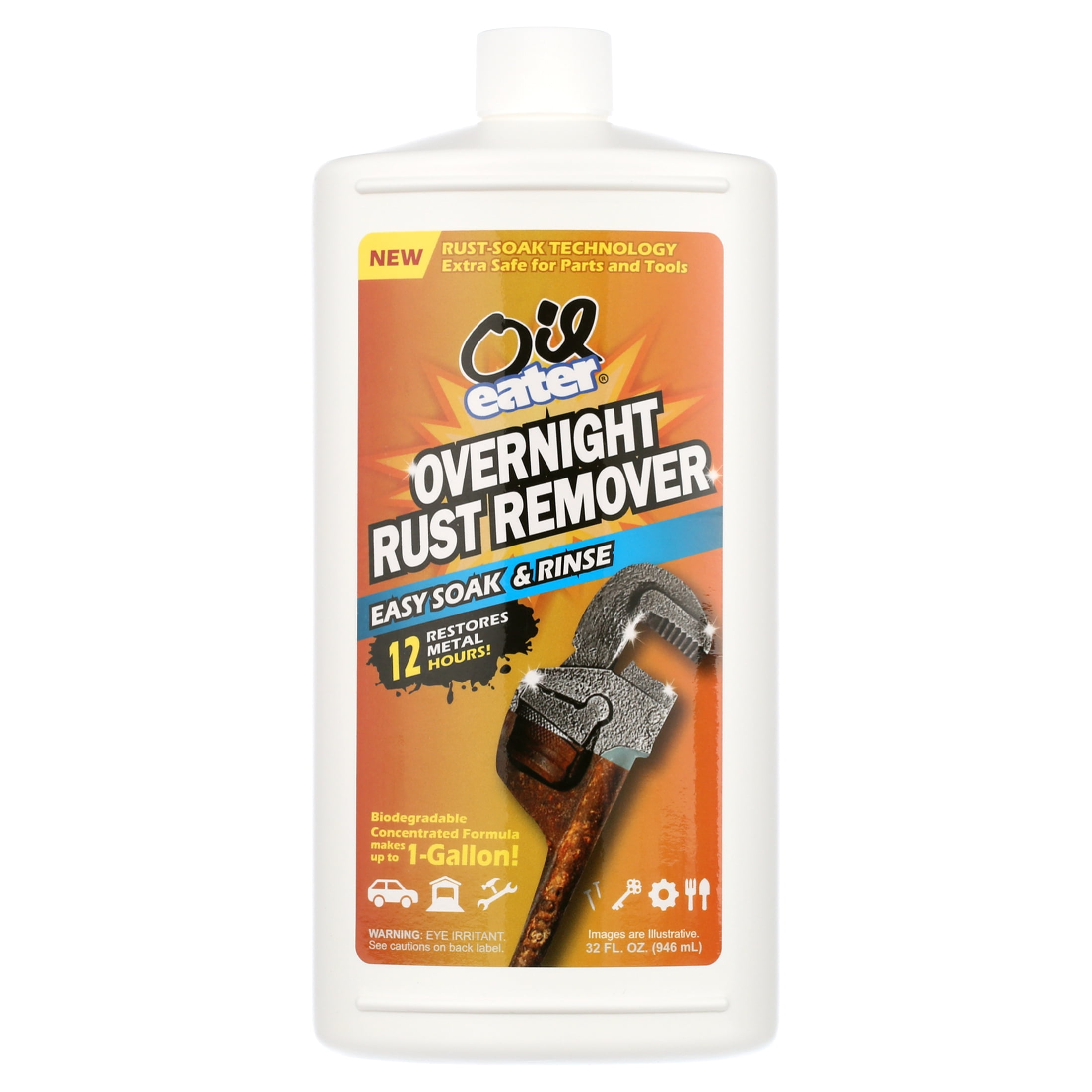 Oil Eater Rust Metal Parts Tools Remover 32oz Overnight Soak for ...