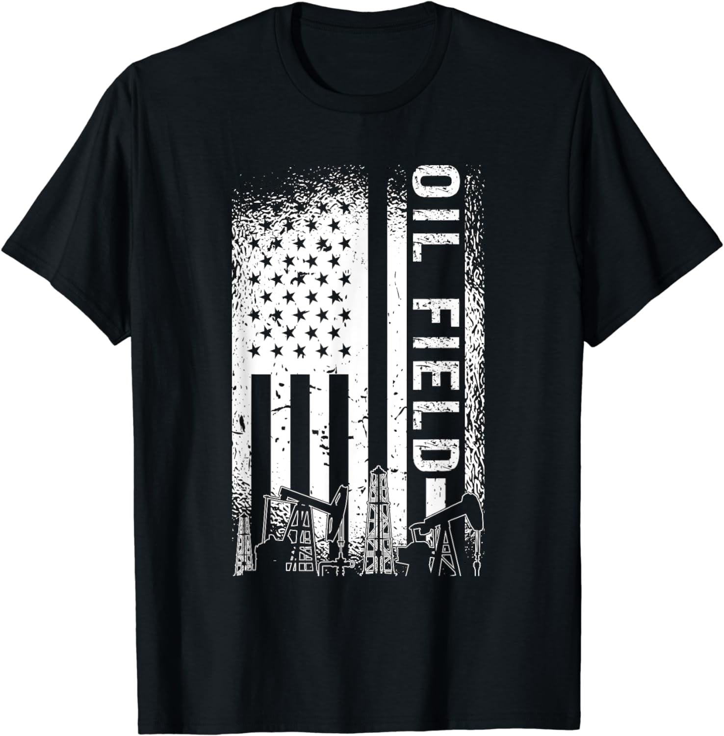 Oil Field Roughneck Oil Rig Workers Oil Worker Oilfield T-Shirt ...