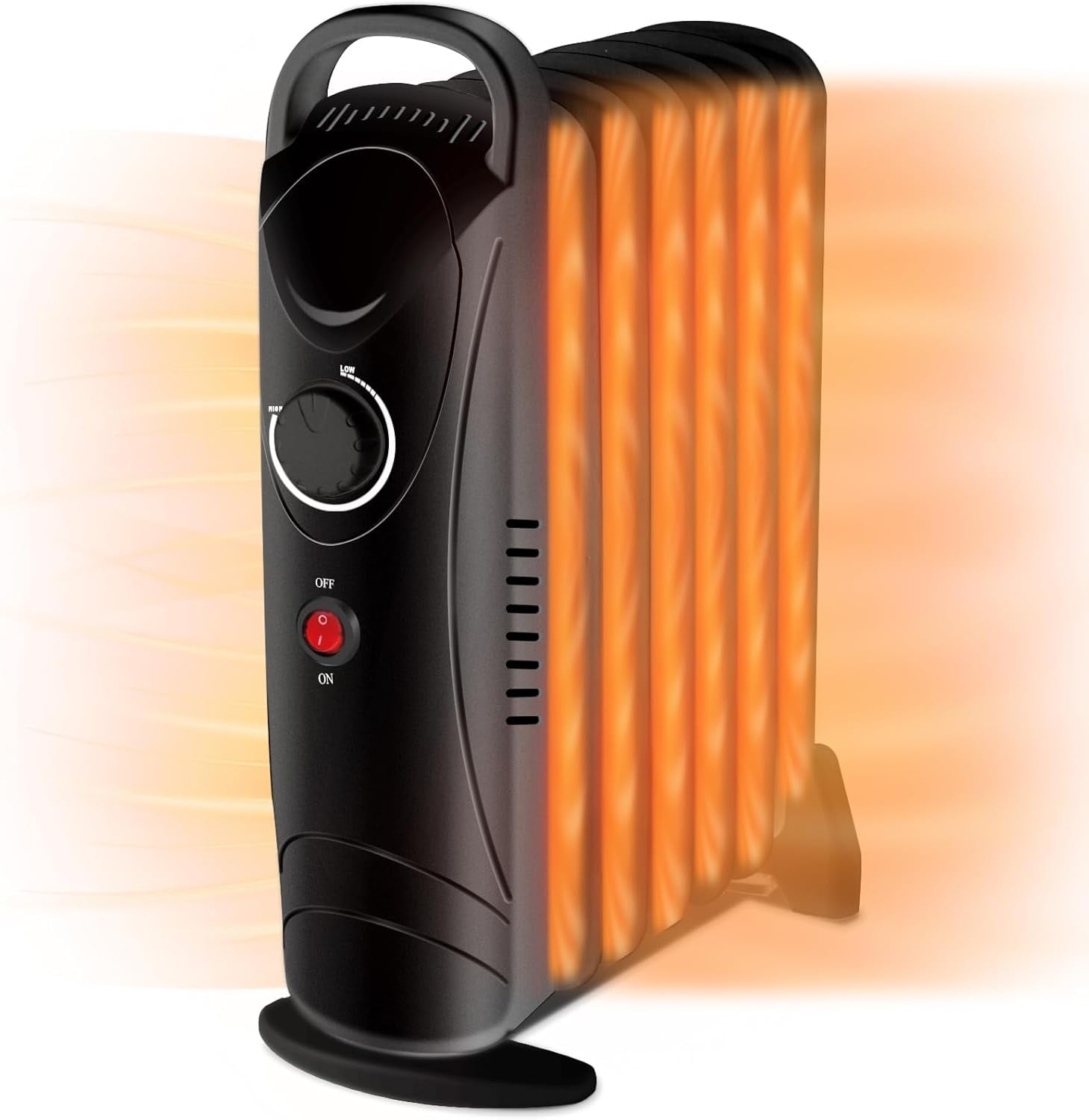 Oil Filled Radiator Heater - 700W Portable Space Heater Radiator with ...