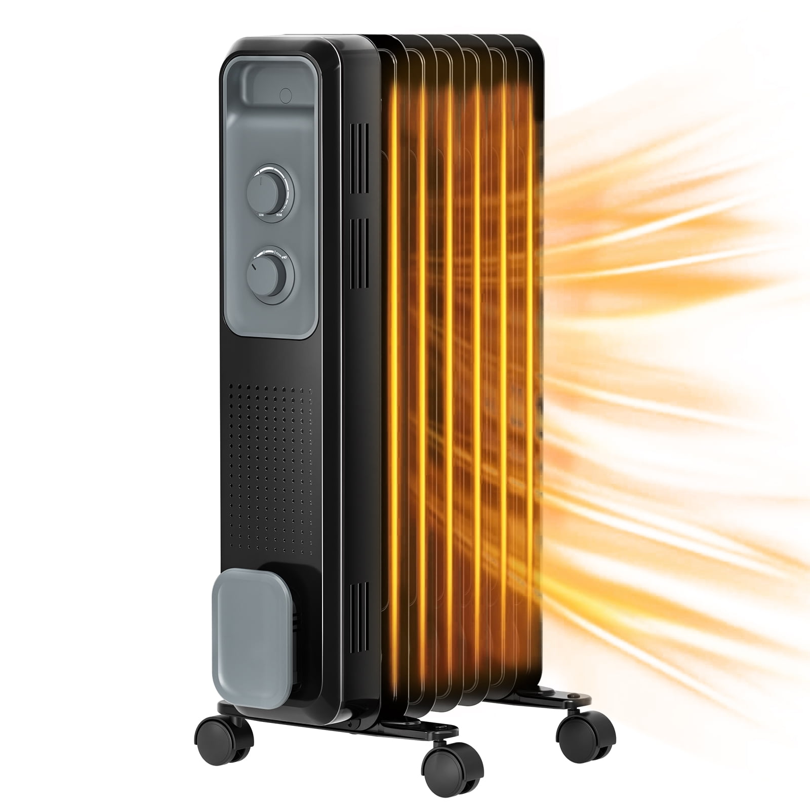 Oil Filled Radiator Heater,Portable Electric Heater,1s Quick Heat,Tip ...