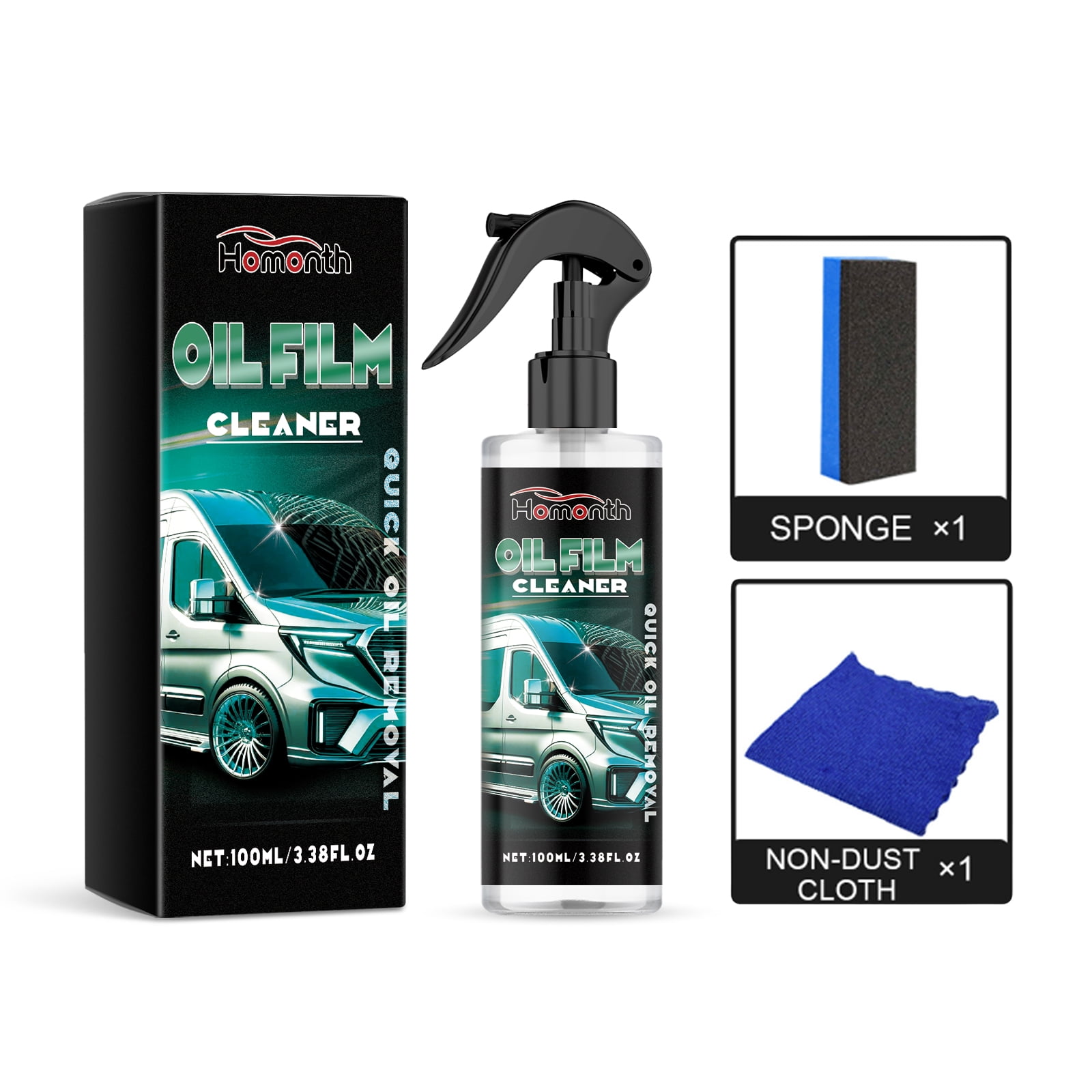 Oil Film Cleaner, Car Glass Stains Water Cleaning Care Car Cleaning ...