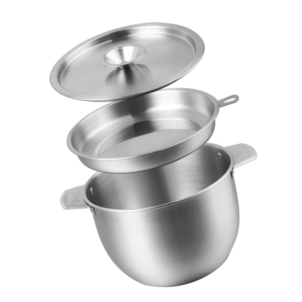 Oil Filter Basin Strainer Stainless Steel Mixing Bowls Salad Storage ...