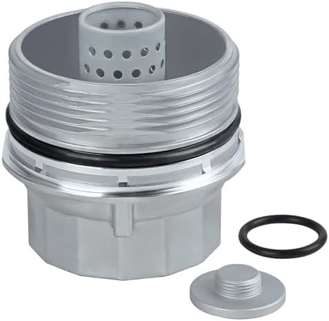 Oil Filter Housing Cap Assembly with Oil Plug Compatible with Toyota ...