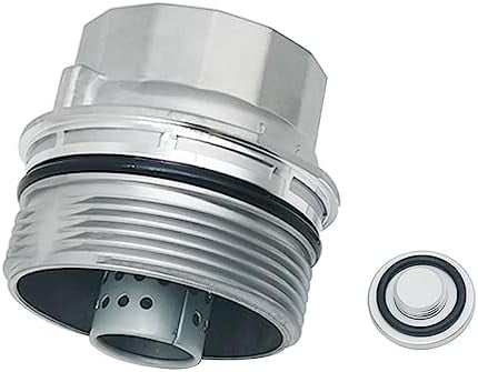 Oil Filter Housing Cap Assembly with Oil Plug Drain Compatible with ...