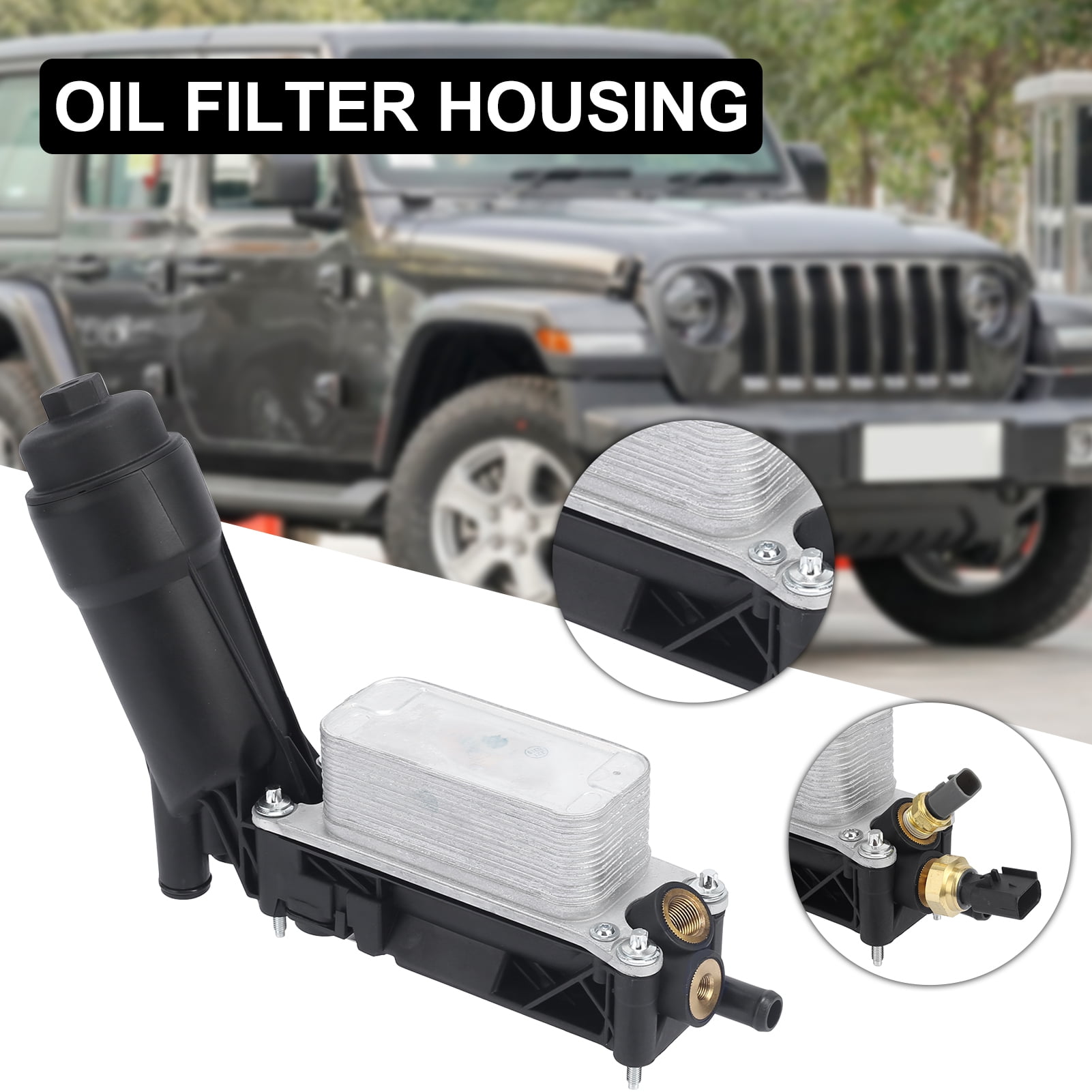 Oil Filter Housing Rust-proof No Leakage Aluminum 05184294AE Engine Oil ...