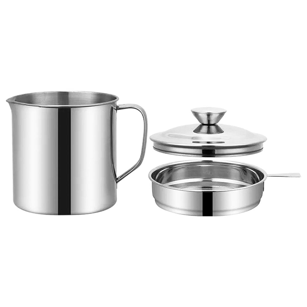 Oil Filter Pot Bacon up Oil Jug Hot Oil Container Waste Oil Container ...