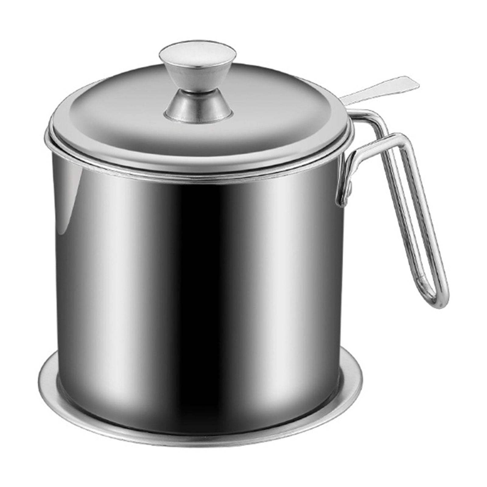 Oil Filter Pot Tank Container Jug Stainless Steel with Fine Mesh Dust ...