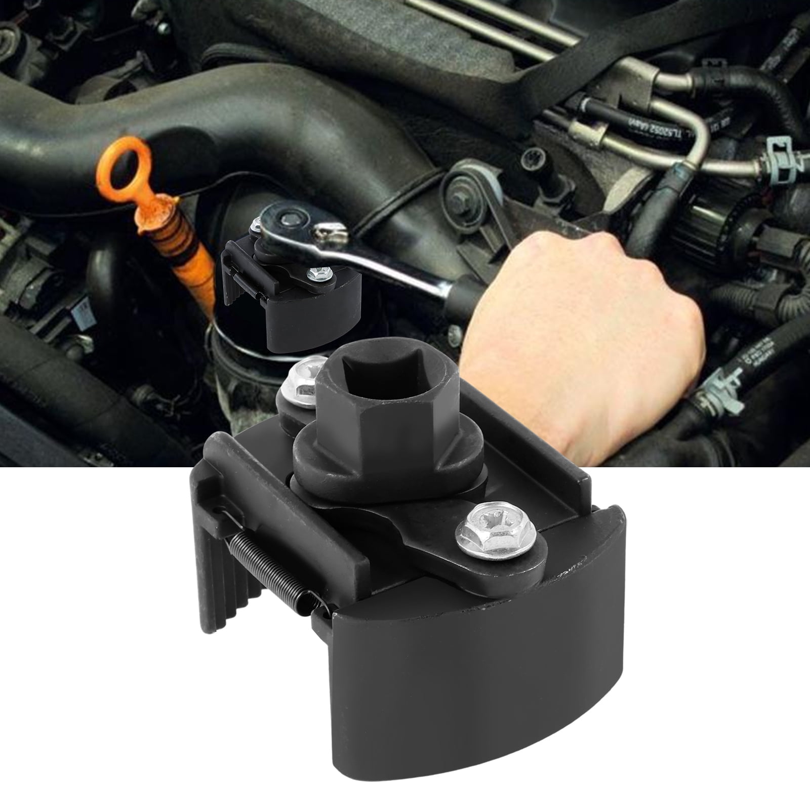 Oil Filter Wrench Compact Adjustable Cap Spanner Tool Set Safe Oil ...