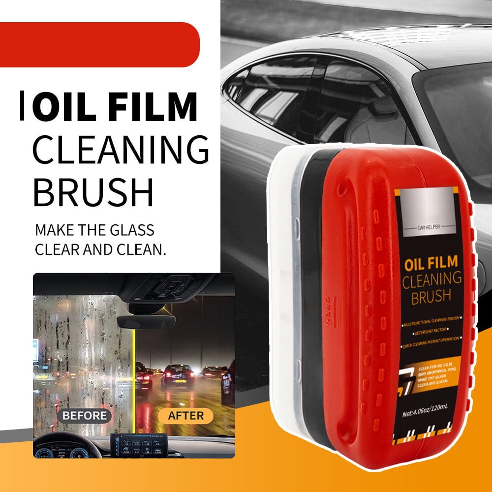 Oil-Free Car Glass Brushes, Clear Vision Glass Cleaner 120ml, Oil Film ...