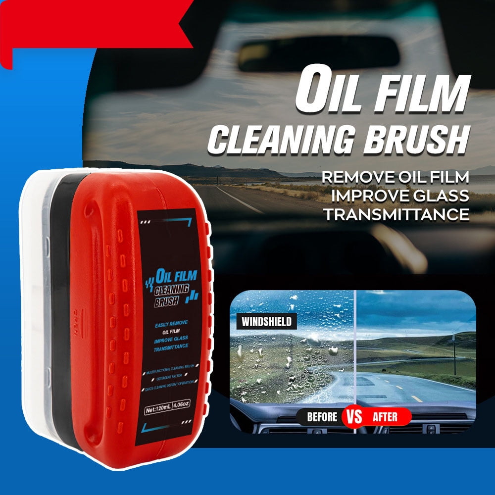 Oil-Free Car Glass Brushes, Clear Vision Glass Cleaner 120ml, Oil Film ...