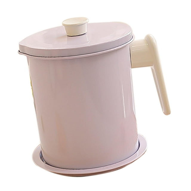 Oil Fryer Oil Storage Container with Fine Mesh Strainer Storing Frying ...