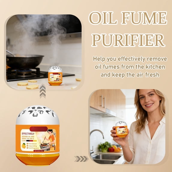 Oil Fume Purifier, Gel Texture Releases Oil-Removing Factors For Long ...