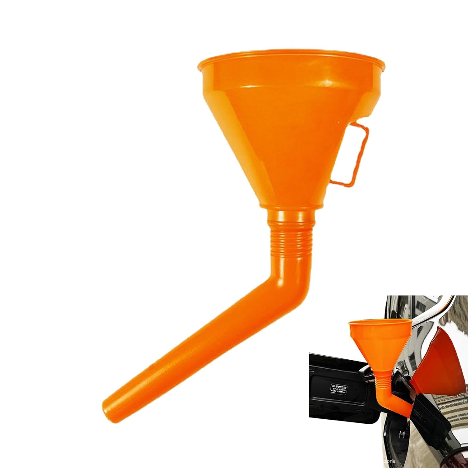 Oil Funnel, Long Neck with Filter Handle for Car Truck Oil Change ...
