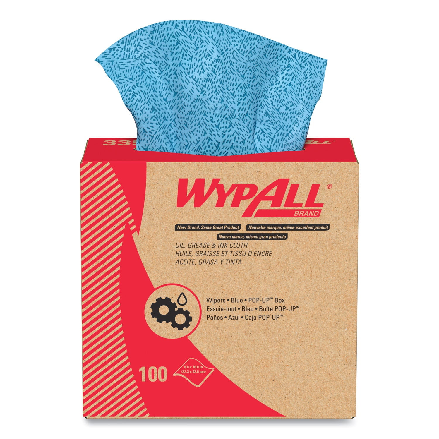 Wypall Oil Grease & Ink Cloths - Ready-To-Use Cloth8.80" Width x 16.80 ...