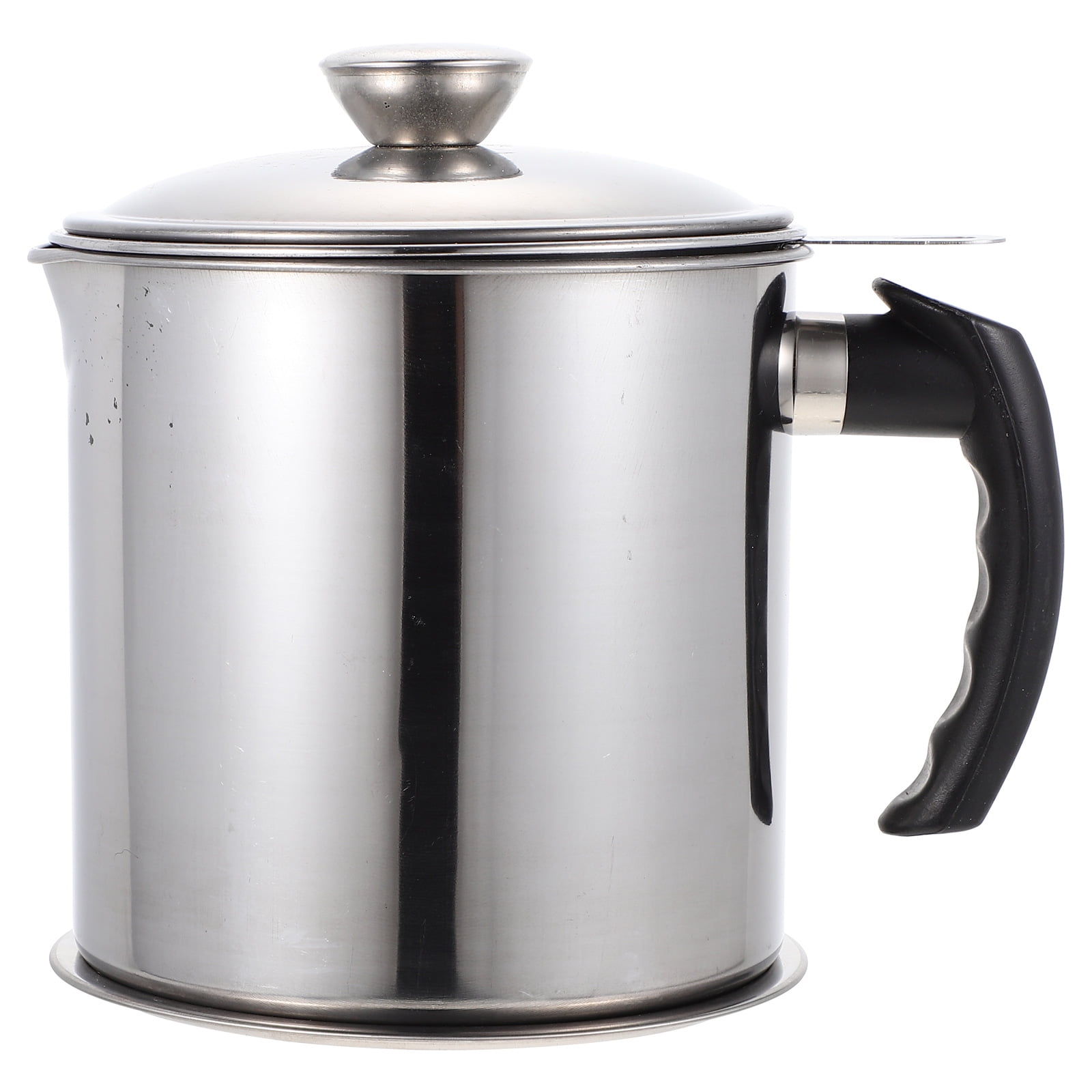 Stainless Steel Oil Grease Separator Strainer Can, Soup Fat Filter ...