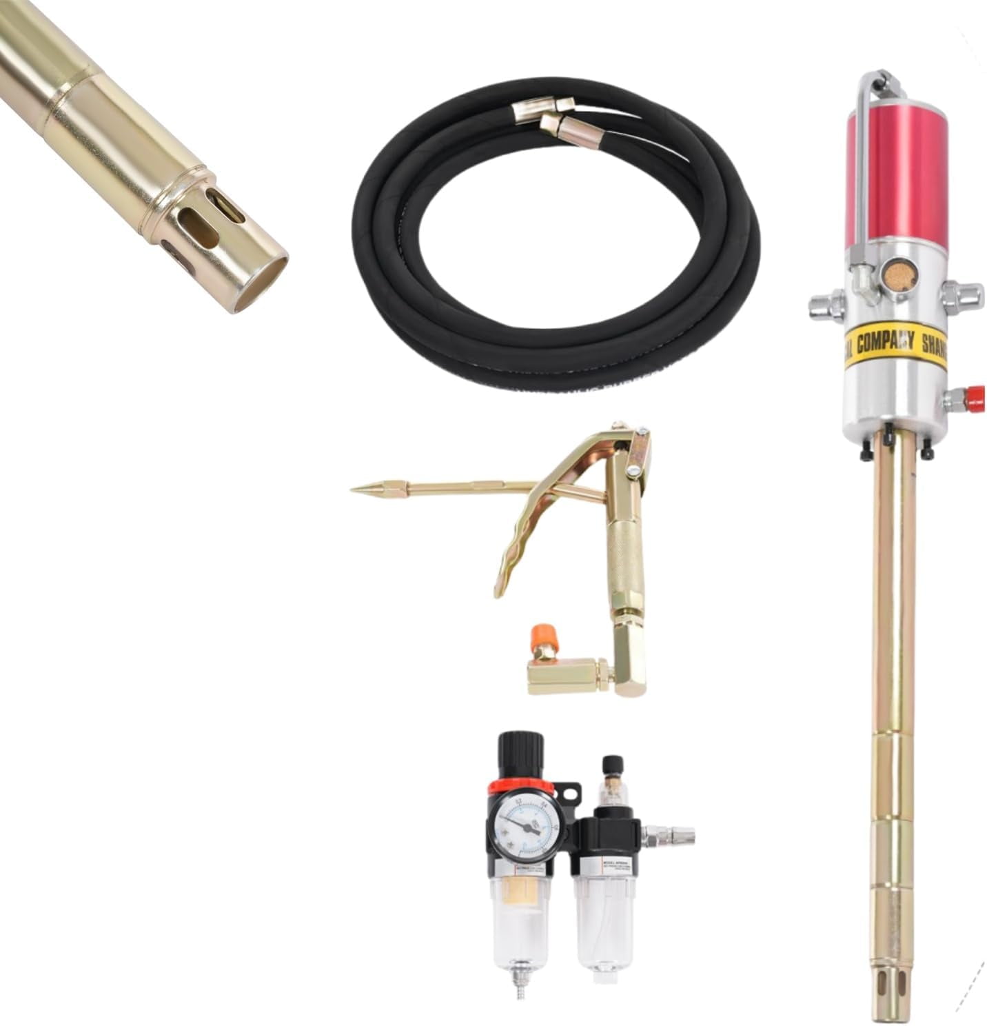 Oil Injector, 50:1 Ratio Air Operated Grease Pump, Grease Pump for ...