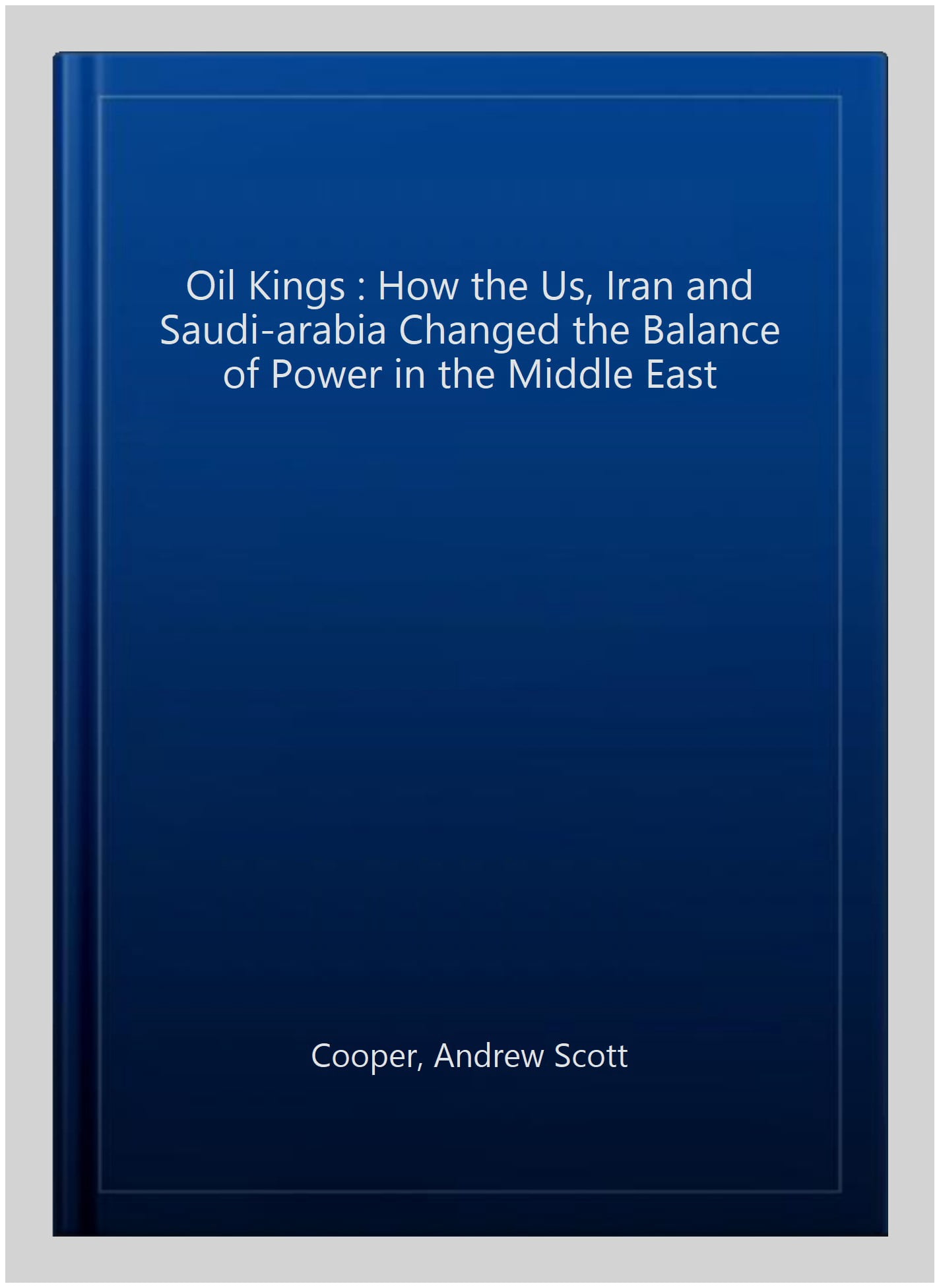 Oil Kings : How the Us, Iran and Saudi-arabia Changed the Balance of ...