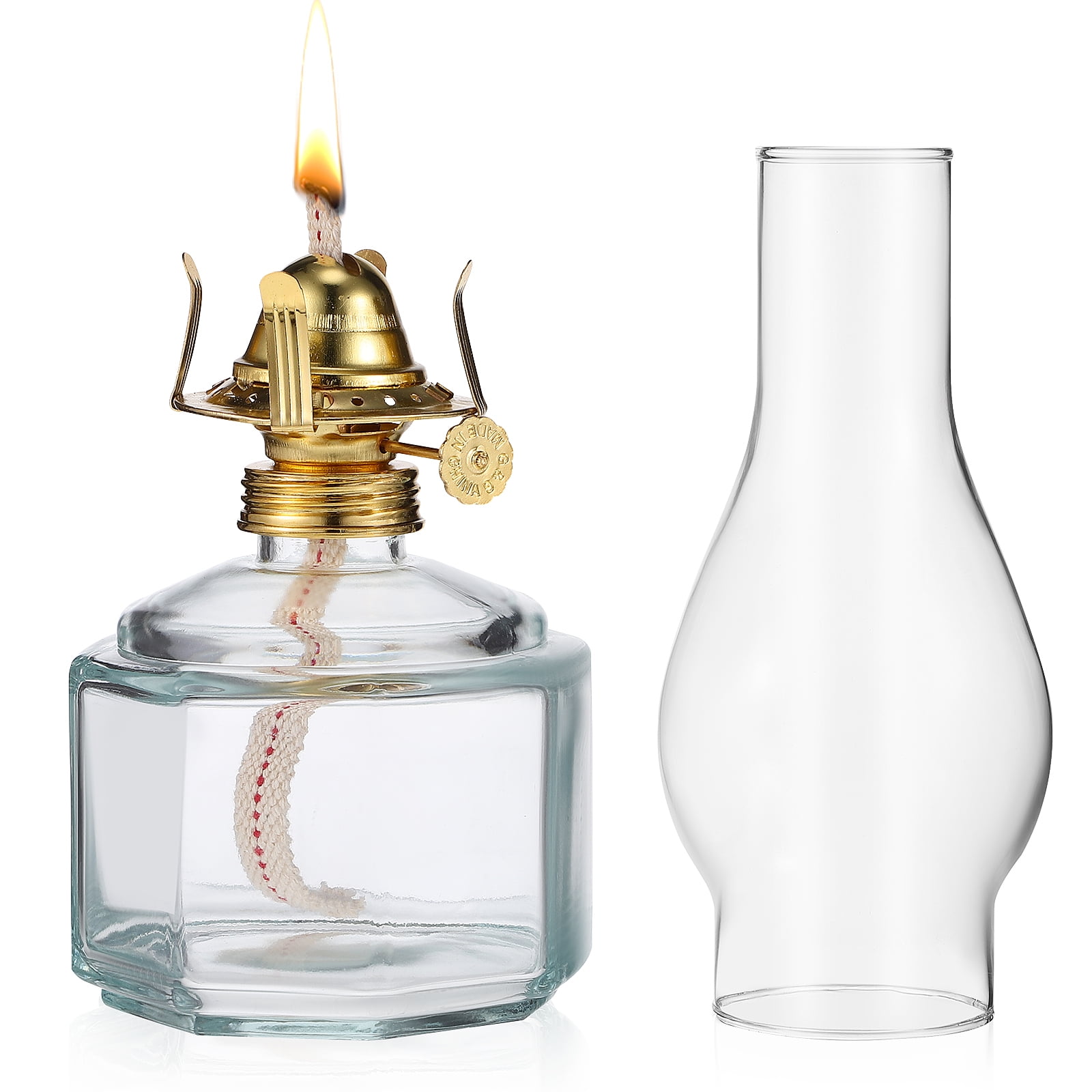 Oil Lamp Glass Kerosene Lamp Decorative Oil Lamp Temple Kerosene Lamp ...