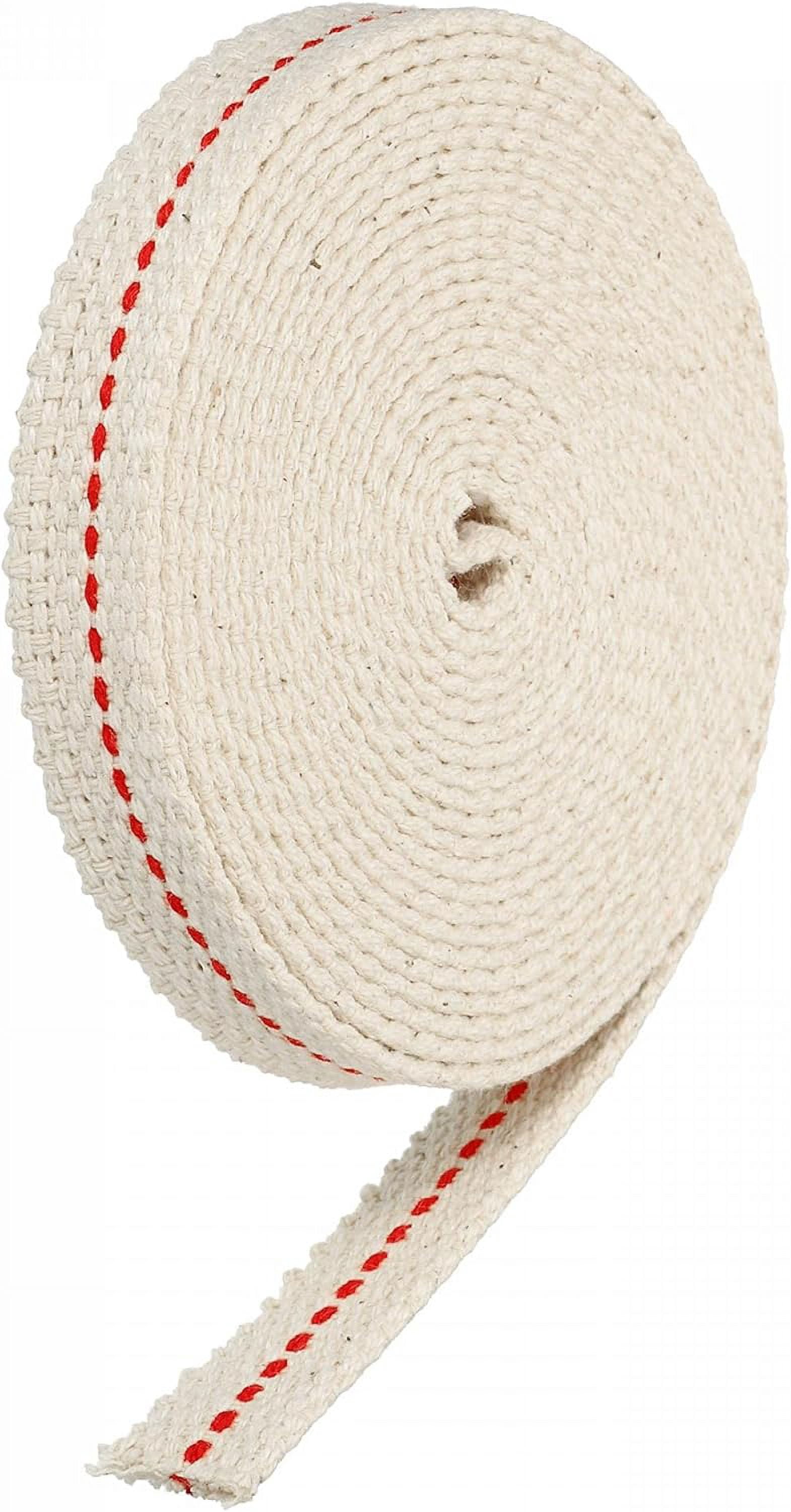 Oil Lamp Wick 0.47 Inch Flat Wide 10 Foot Cotton Lanterns Wick with Red ...