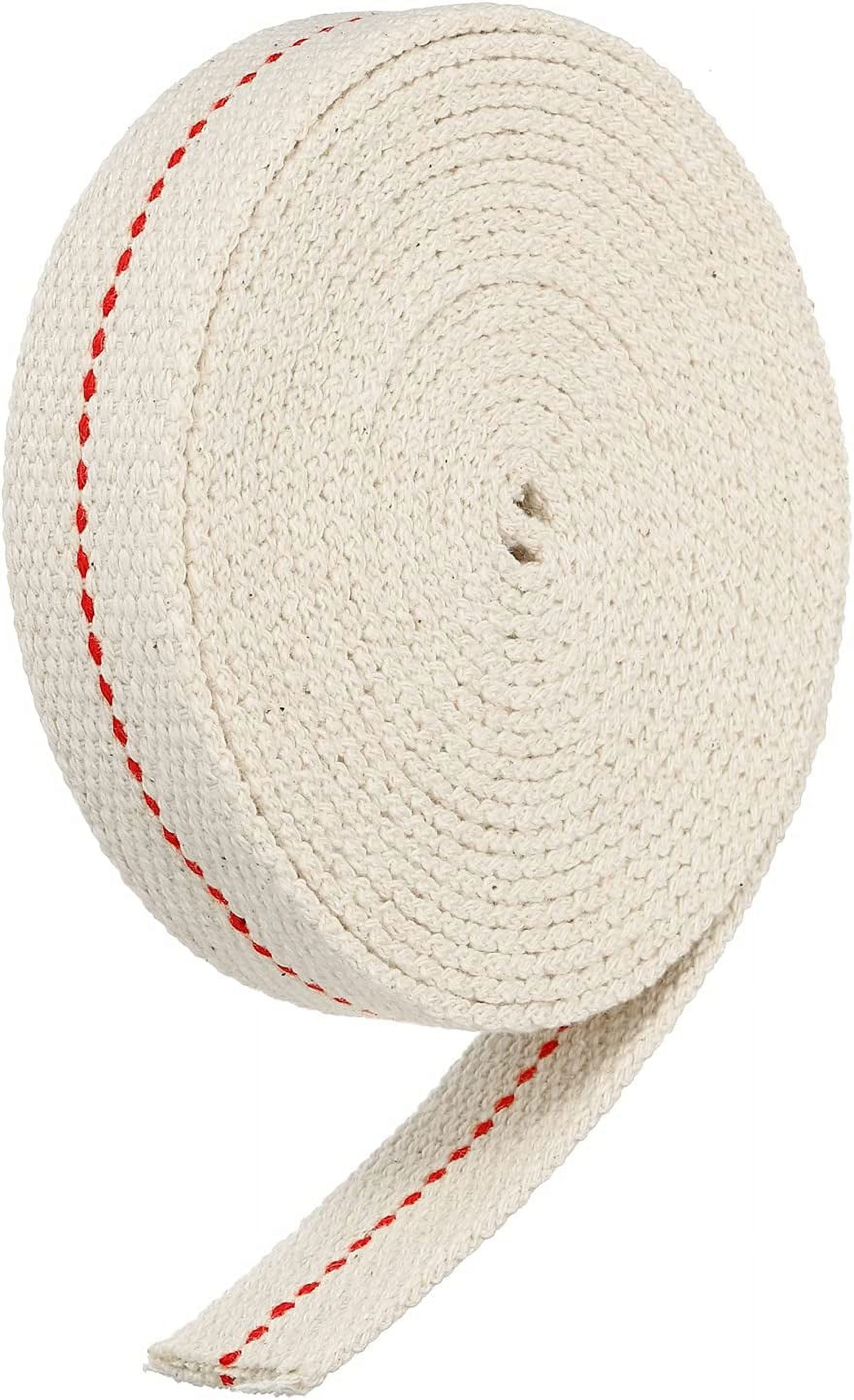 Oil Lamp Wick 3/4 Inch Flat Wide 10 Foot Cotton Lanterns Wick with Red ...