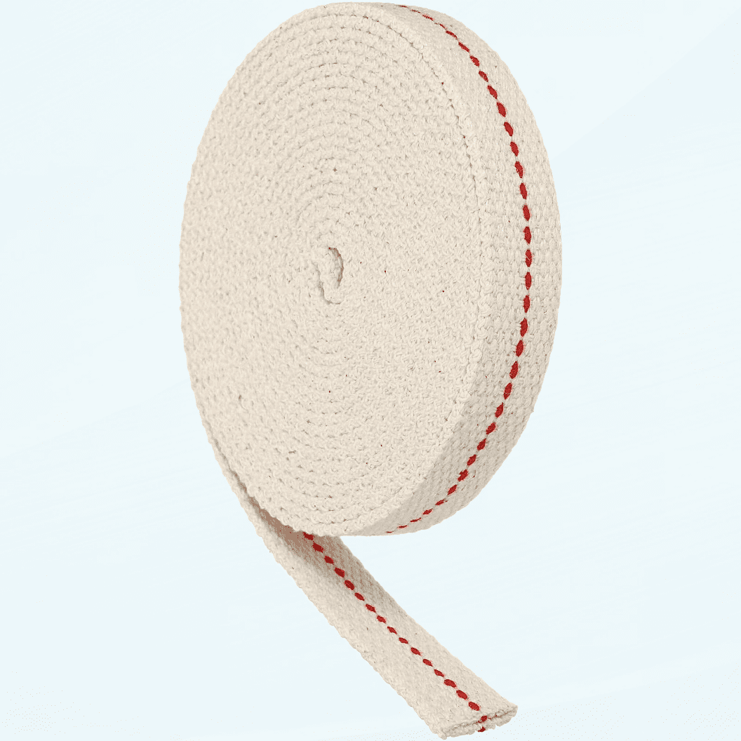 Oil Lamp Wick 5/8 Inch Flat Wide 10 Foot Cotton Lanterns Wick with Red ...