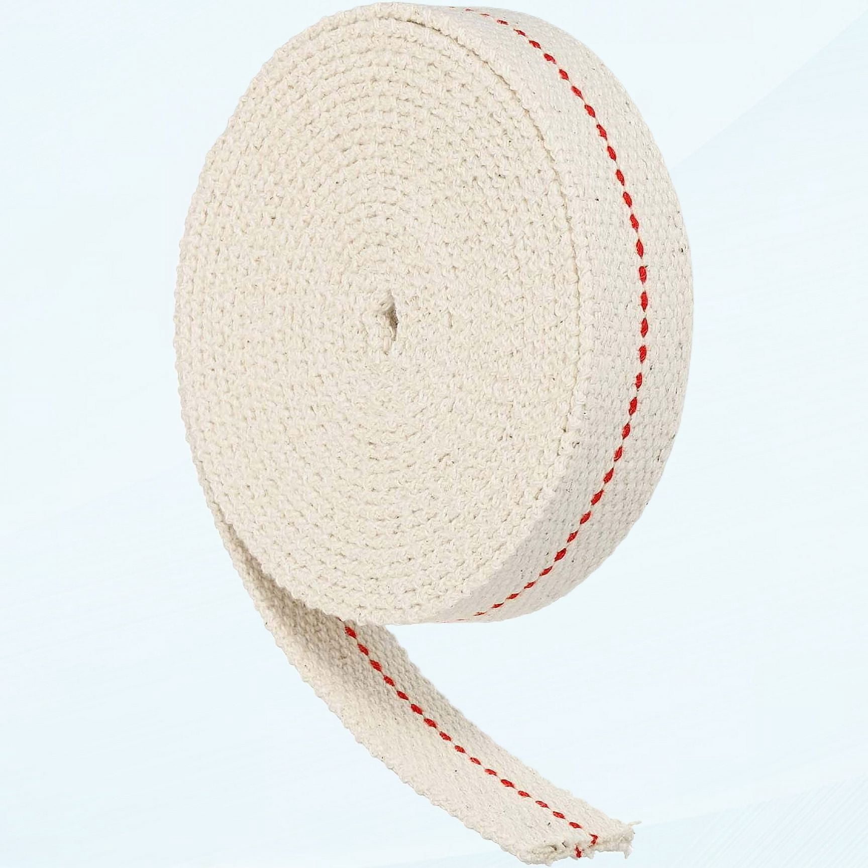 Oil Lamp Wick 7/8 Inch Flat Wide 10 Foot Cotton Lanterns Wick with Red ...