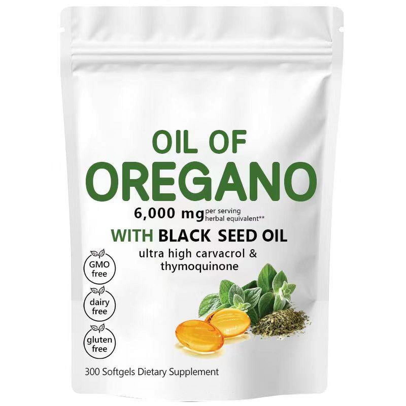 Oil Of Oregano With Black_Seed Oil 6000Mg - Walmart.com