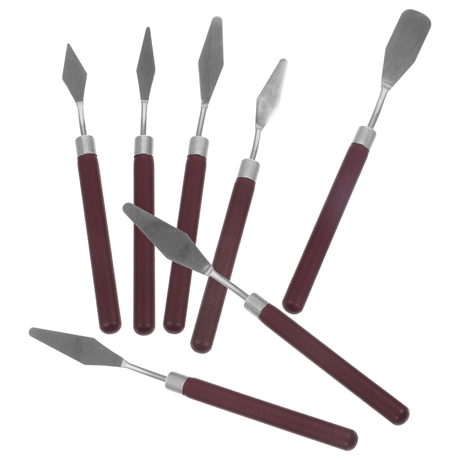 Stainless Steel and Wood Painting Scrapers for Mixing Paint and Pigment ...