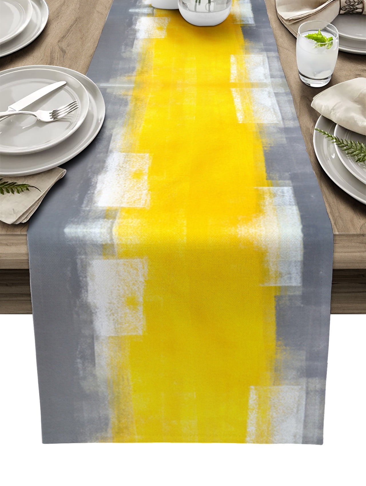 Oil Painting Abstract Art Table Runner ration Home r Dinner Table ...