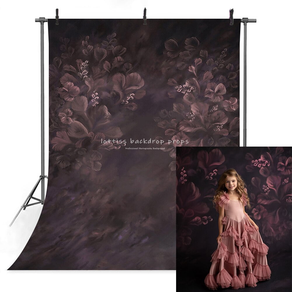 Oil Painting Floral Backdrop Photography Pregnant Woman Art Girl Women ...